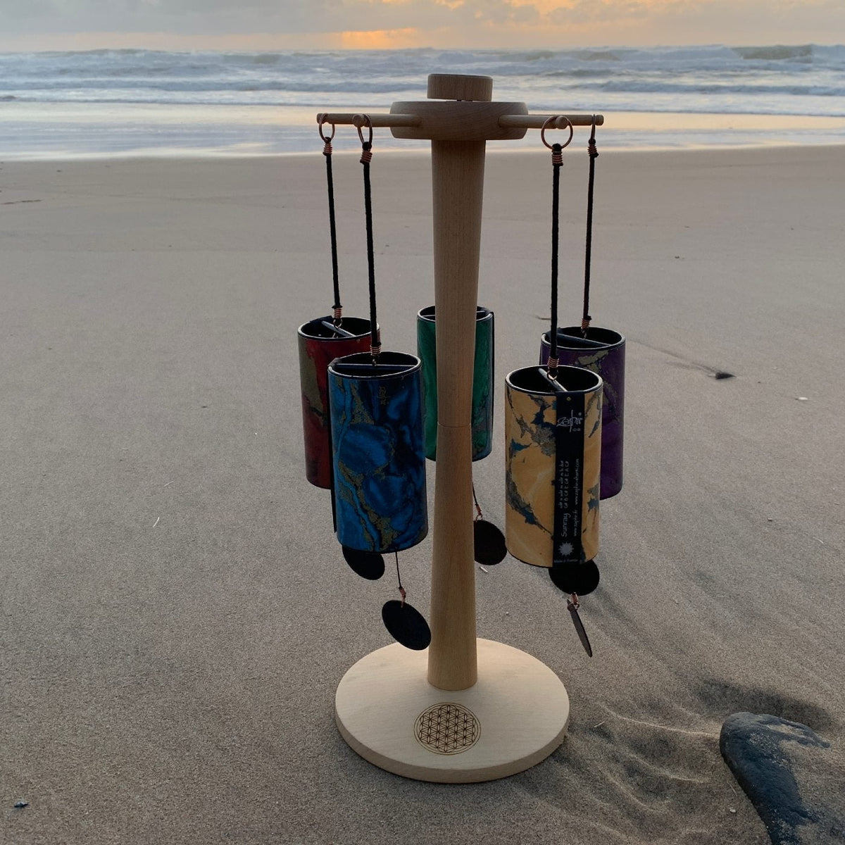 Flower of Life Wind Chime Stands. Custom made in Germany Gaiachimes 180 ...